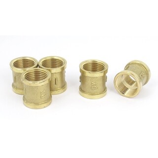 1/2BSP Female Thread Straight Rod Coupling Connector Pipe Fitting 5Pcs ...