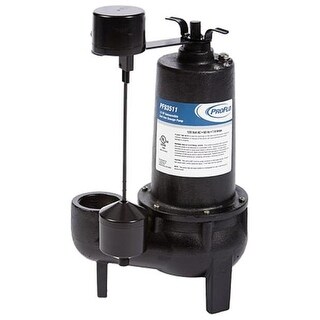 PROFLO 1/2 HP Cast Iron Sewage Pump with Vertical Switch - Bed Bath ...