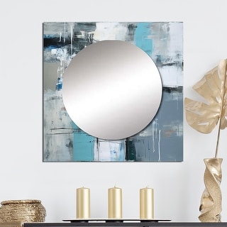 Designart "Serene Subtility In Abstract Light Blue" Abstract Painting ...