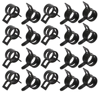 20 Pcs 9mm Spring Type Action Fuel Hose Pipe Low Pressure Air Tube Clip ...