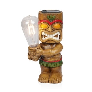 Solar Tiki Statuary Holding LED Light Bulb - On Sale - Bed Bath ...