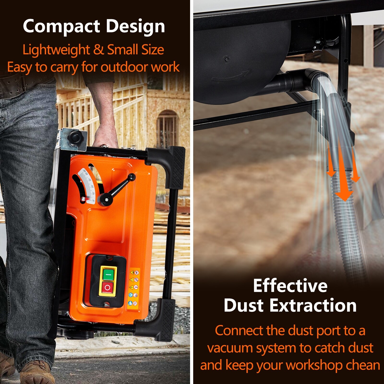 6.7 Amp Copper Motor Saw 8-Inch Portable Table Saw For Jobsite - 6.7 ...