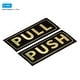 1Set Push Pull Door Sign 2"x5" Adhesive Horizontal Pull Push Sticker ...