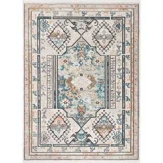 Well Woven Indira Valeria Medallion Geometric Area Rug - On Sale - Bed ...