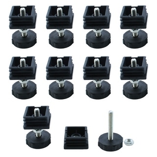Furniture Glide Leveling Feet 38x38mm Square Tube Inserts Kit 10 Sets ...