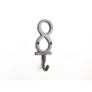 Cast Iron Number 8 Wall Hook - 6" - Bed Bath & Beyond - 35571902