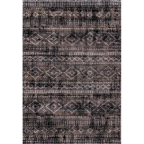 Desire Collection Abstract Brown/Black Area Rug - On Sale - Bed Bath ...