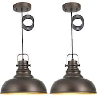 2 pack industrial pendant lamp farmhouse kitchen island pendant light fixture - On Sale - Bed ...