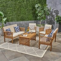 Carolina Outdoor 6-Seater Conversation Set by Christopher Knight Home ...