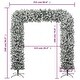 vidaXL Christmas Arch Indoor Outdoor Xmas Decoration Holiday Tree Arch ...