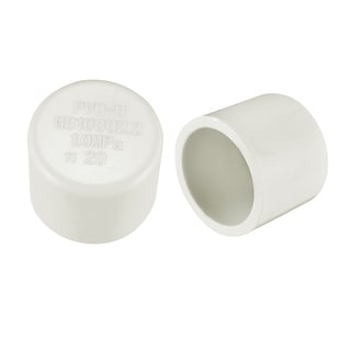 Pipe Cap Fitting, Slip Socket External End Cap - White - Bed Bath ...