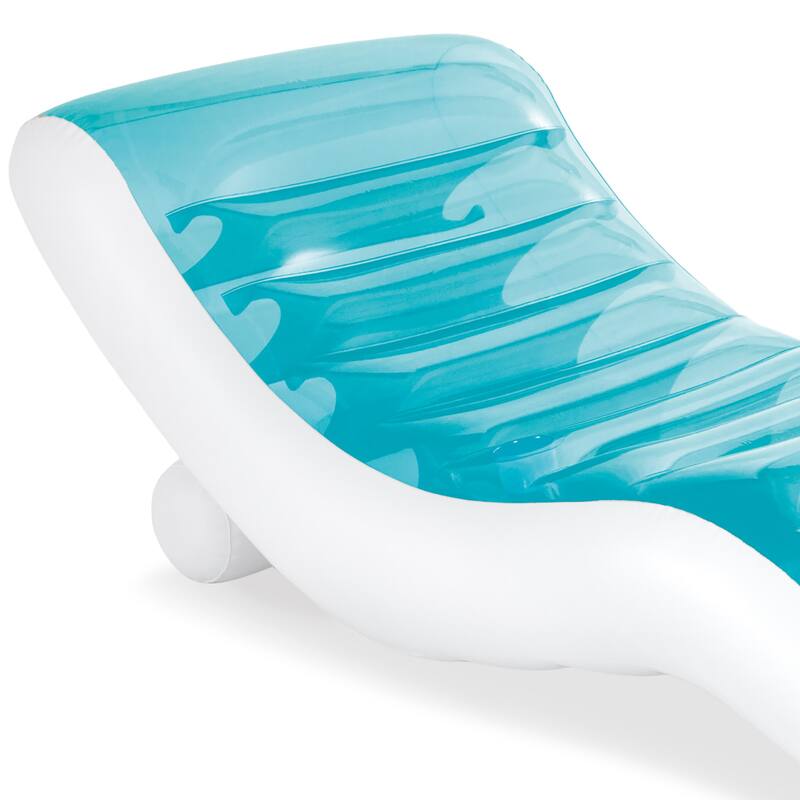 Intex: Splash Lounge- Teal & White Water & Pool Float, Inflatable ...
