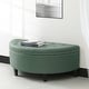 Adeco Half Moon Storage Ottoman Semi Circle Bench - Bed Bath & Beyond ...