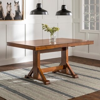 The Gray Barn Mustang Rounds Farmhouse Chic Antique Brown Wood Dining ...