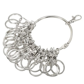 3.4" Dia Key Organizer Keychain Key Management Holder w 20 Loops ...