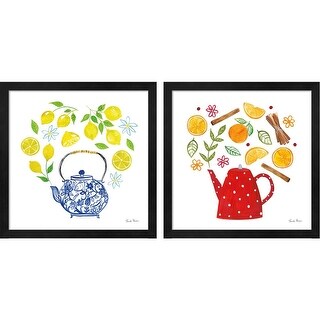 Farida Zaman 'Organic Tea' Framed Art (Set of 2) - Bed Bath & Beyond ...