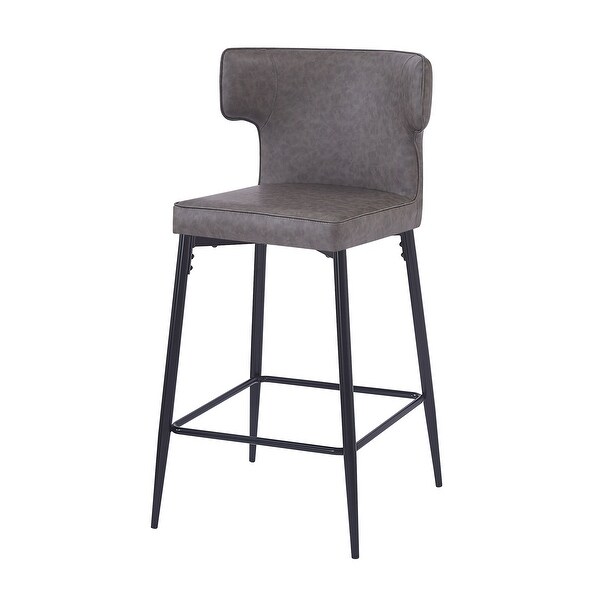 Montreal bar stool grey pu leather store