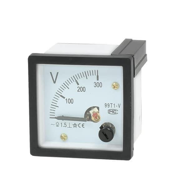 AC 0-300V Zero Setting Square Dial Panel Analog Volt Test Meter ...