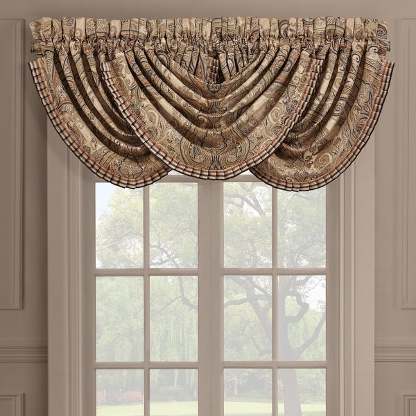 J. Queen New York Luciana Window Waterfall Valance - Bed Bath & Beyond ...