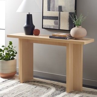SAFAVIEH Home Collection Florence Large Console Table - 52" W x 14" D x 30" H - Bed Bath ...