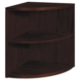 10500 Series Two-Shelf End Cap Bookshelf, 24 x 24 x 29-1/2, Mahogany ...