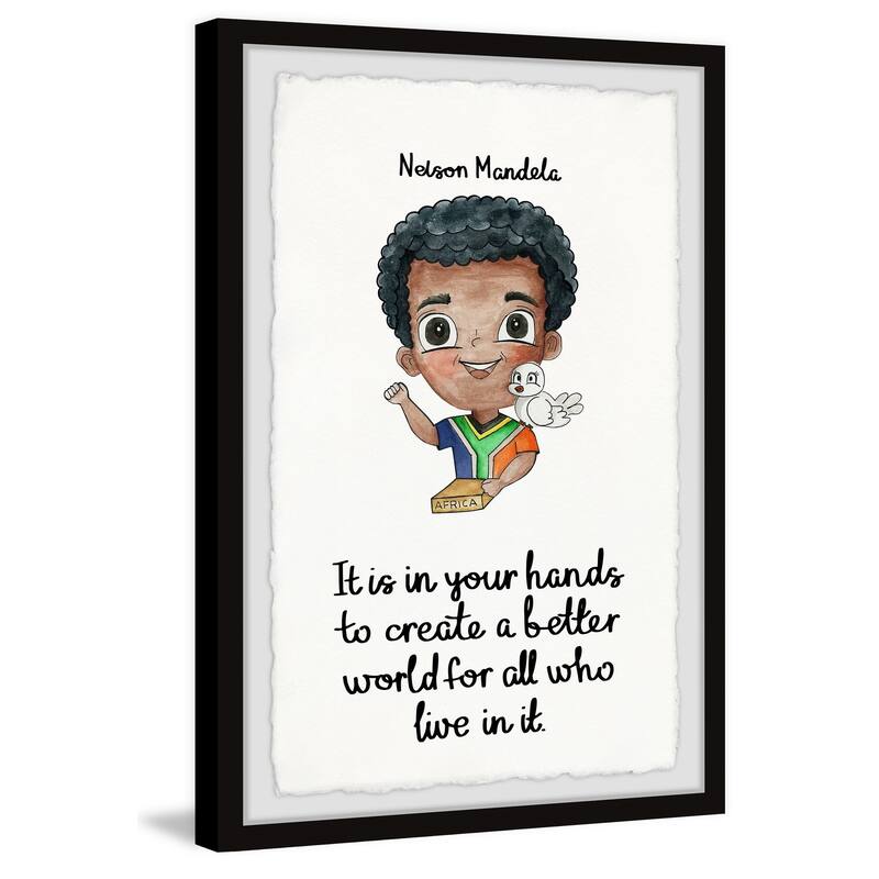 'Create a Better World for All' Framed Painting Print - Overstock ...