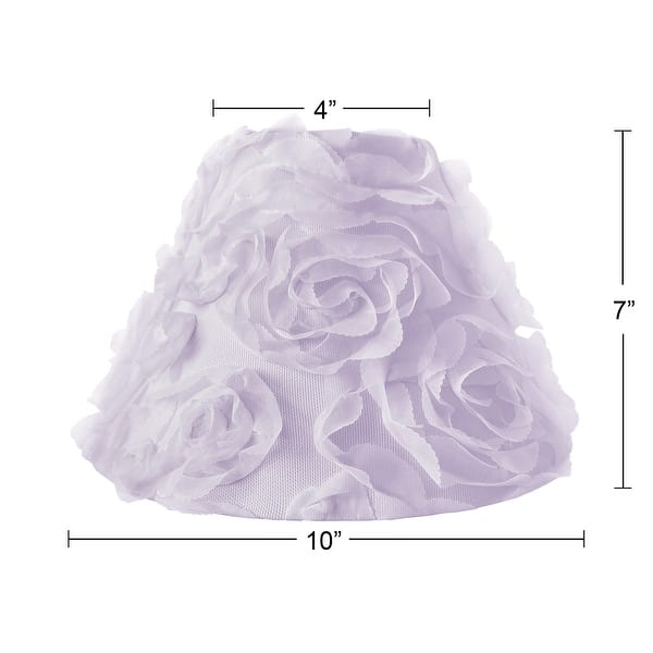 Purple Floral Rose Lamp Shade - Solid Light Lavender Flower Luxurious ...