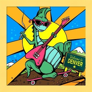 ALI Chris 'Denver Dinosour 1' Framed Art - Bed Bath & Beyond - 33532724