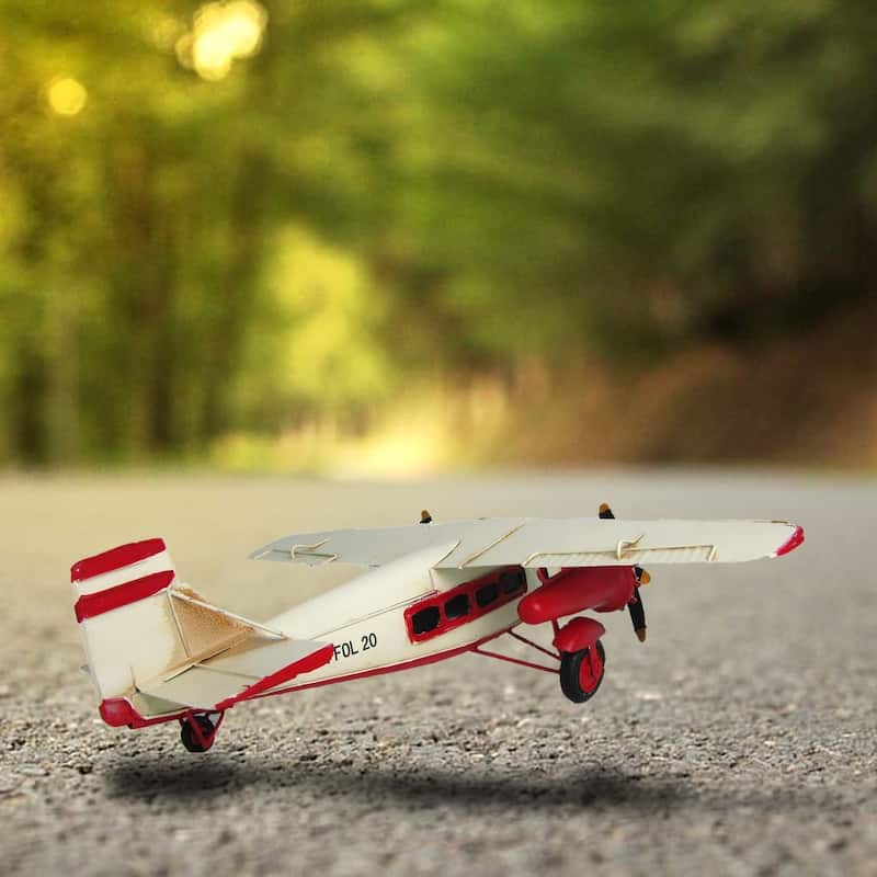 Metal Model Airplane Decor - Small - Overstock - 31608701