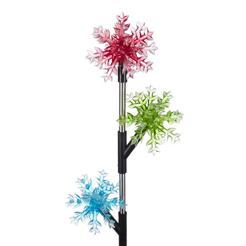 Alpine Corporation Outdoor Garden Stakes LED Lights (Set of 2 ...