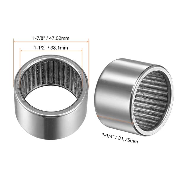 1-1/2-inch Bore Needle Roller Bearings Full Complement Drawn Cup ...
