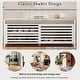 Antique louvered storage bench - Bed Bath & Beyond - 41531482