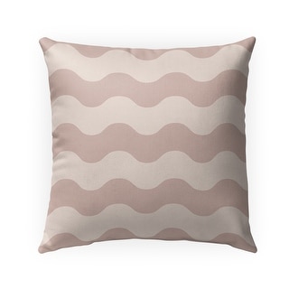 UNDULATING WAVY STRIPES PINK Outdoor Pillow By Becky Bailey - Bed Bath ...