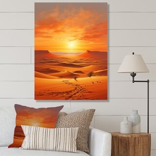 Designart "African Ambiance Sahara" Tree African Wall Art - Bed Bath ...