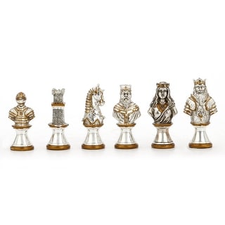 Veronese Design 2.95" H MEDIEVAL CHESSMEN SET Multicolor Zinc Alloy ...