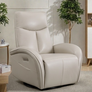 Armless Recliner Chair with Power Glider Swivel Rocker, USB & Type-C ...