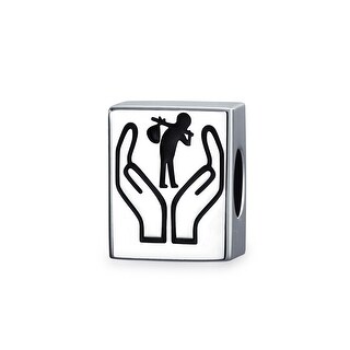 Sterling Silver Charm Bead Symbol of Solidarity Displaced Immigrants ...