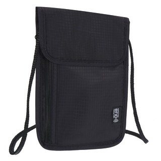 Neck Wallet Travel Pouch, RFID Blocking Travel Document Organizer - On ...