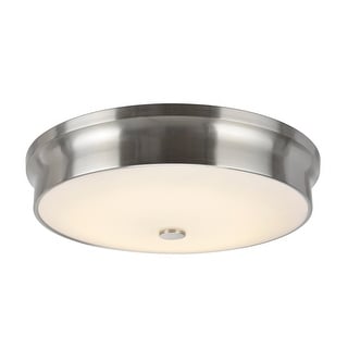 Aspen Creative LED Large Flush Mount Ceiling Light Fixture, Satin ...