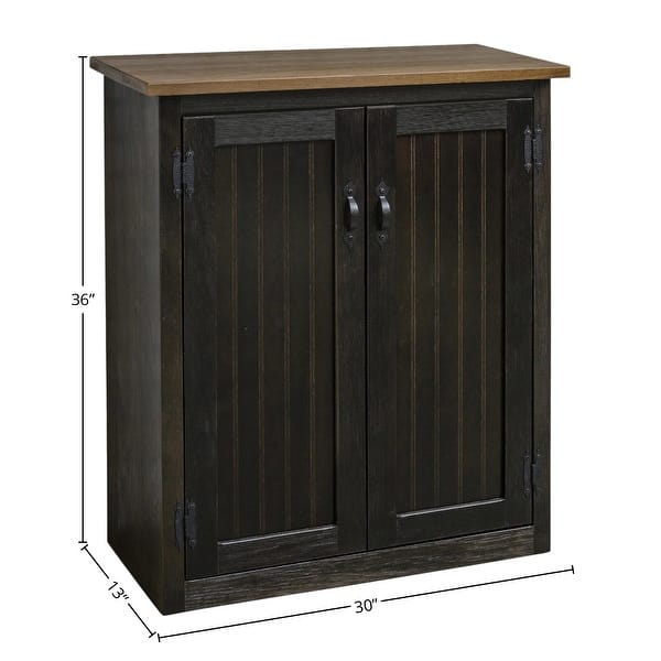 Mason Traditional 36-inch Tall Accent Cabinet with 2 Doors - Bed Bath ...