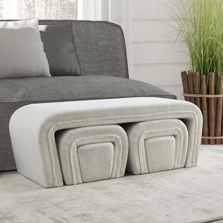 Nadia Upholstered Bench with 4 Nesting Benches - Bed Bath & Beyond ...