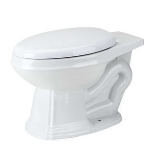 White Toilet - Sheffield Elongated Rear Entry Toilet Bowl High Tank ...