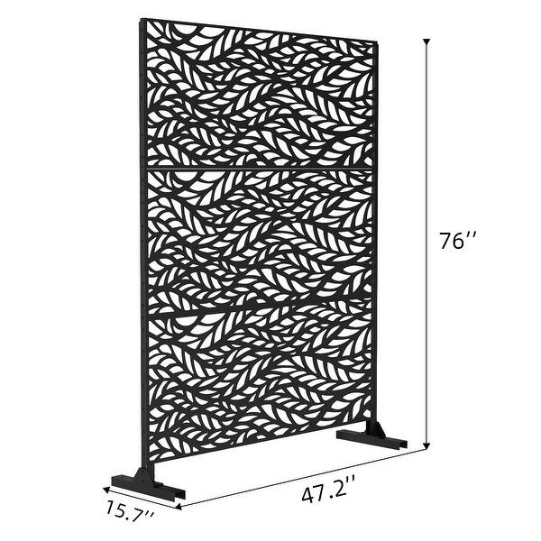Modern Metal Freestanding Decorative Divider Outdoor Privacy Screen for ...