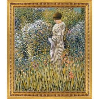 La Pastiche Femme dans un Jardin with Versailles Gold Queen Frame, 25 ...