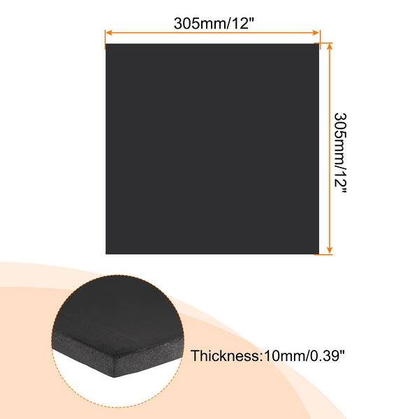 EPDM Rubber Sheet Thick 60A Durometer for Door Sealing Strip - Black ...