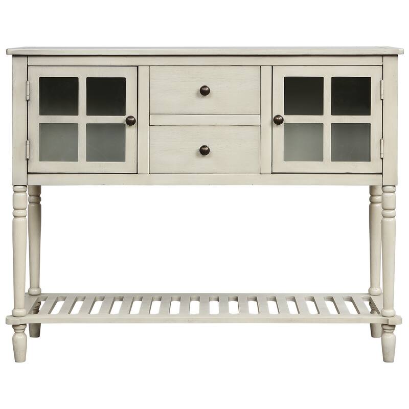 Nestfair Sideboard Console Table with Bottom Shelf - Overstock - 31959285