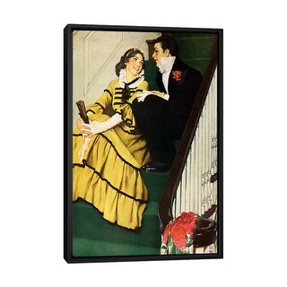 iCanvas "The Most Beloved American Writer" by Norman Rockwell Framed ...