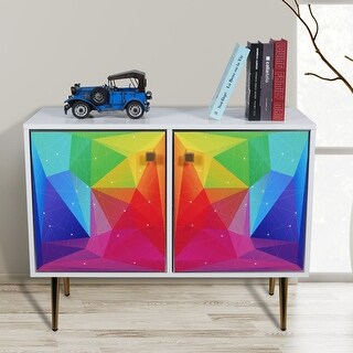 Modern Colorful 2-Door Wood Sideboards Console Table - Bed Bath ...
