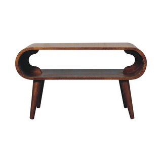 Mid-Century Modern Wood Open Coffee Table With Strong Legs - Bed Bath ...