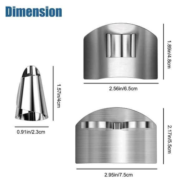 Stainless Steel 8 Pieces Kitchen Safe Slice Cutting Tool Protector ...